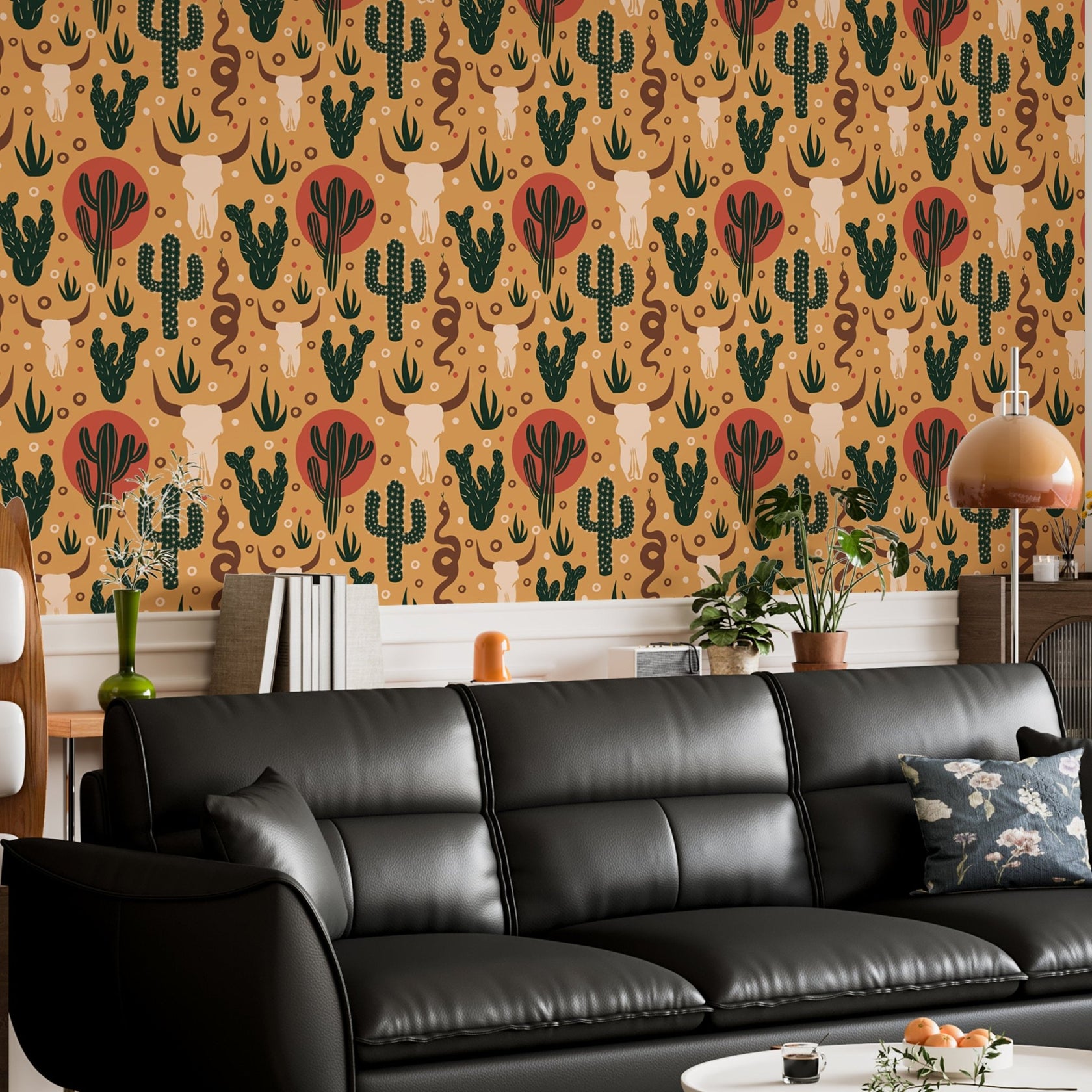 Western Wallpaper, Cowboy Mural, Boho style wallpaper - Scandi Home ...