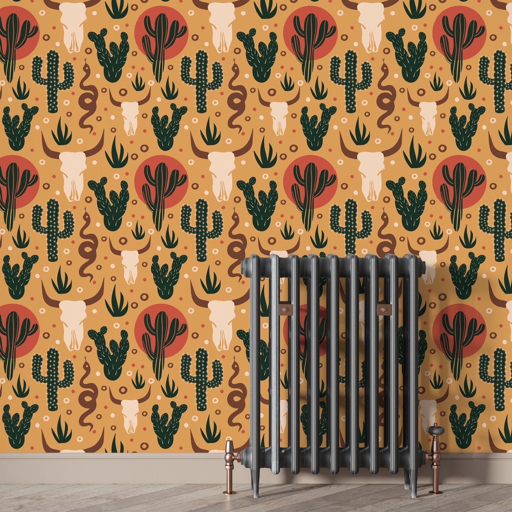 Western Wallpaper, Cowboy Mural, Boho style wallpaper - Scandi Home ...