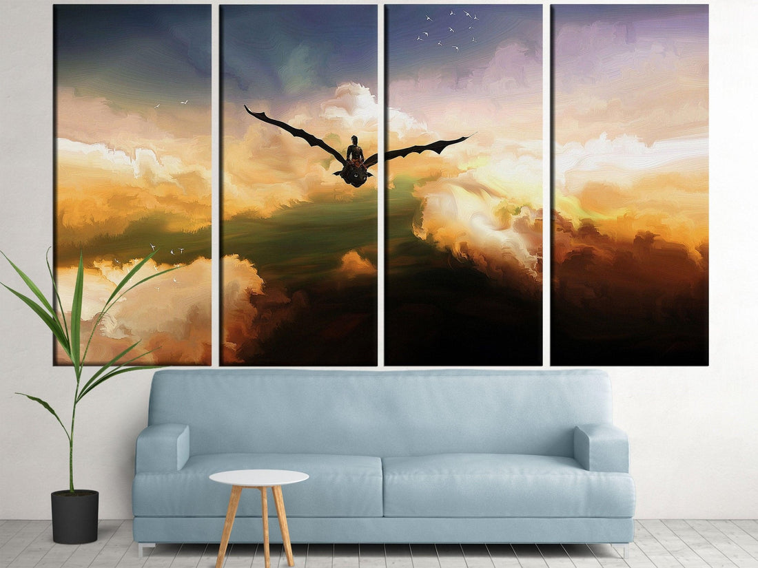 How to Train Your Dragon 2 Large Wall Art Decor Nursery Decor Dragon ...