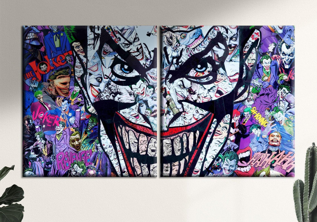 Joker Wall Art Dark Knight Joker Todd Phillips - Scandi Home Boys_Room ...