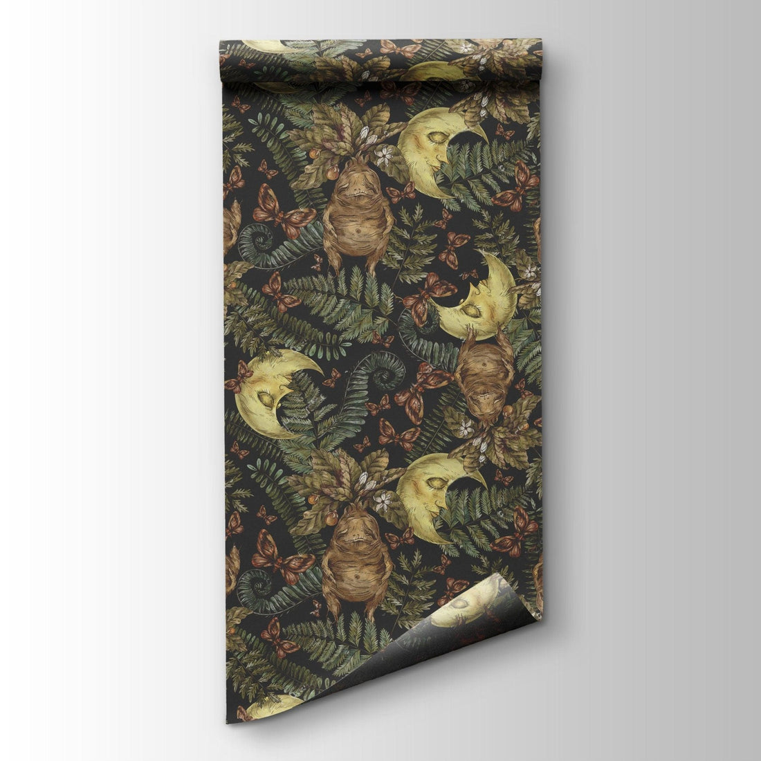Removable Wallpaper Magic plants Woodland Wallpaper Mandrake root ...