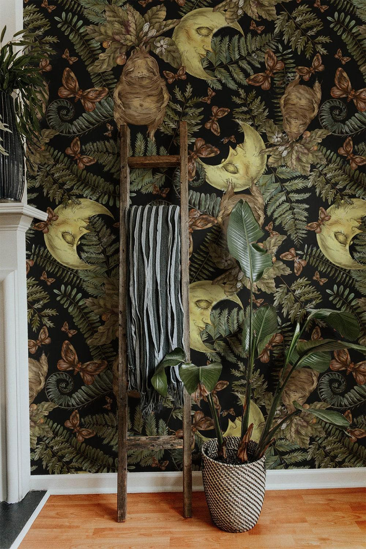Removable Wallpaper Magic plants Woodland Wallpaper Mandrake root ...
