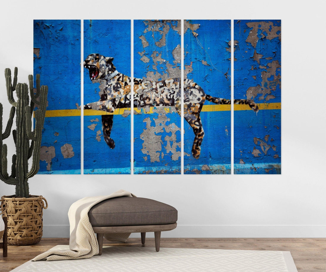 Yankee Stadium Tiger by Banksy Canvas Art Print Extra Large Canvas Art ...